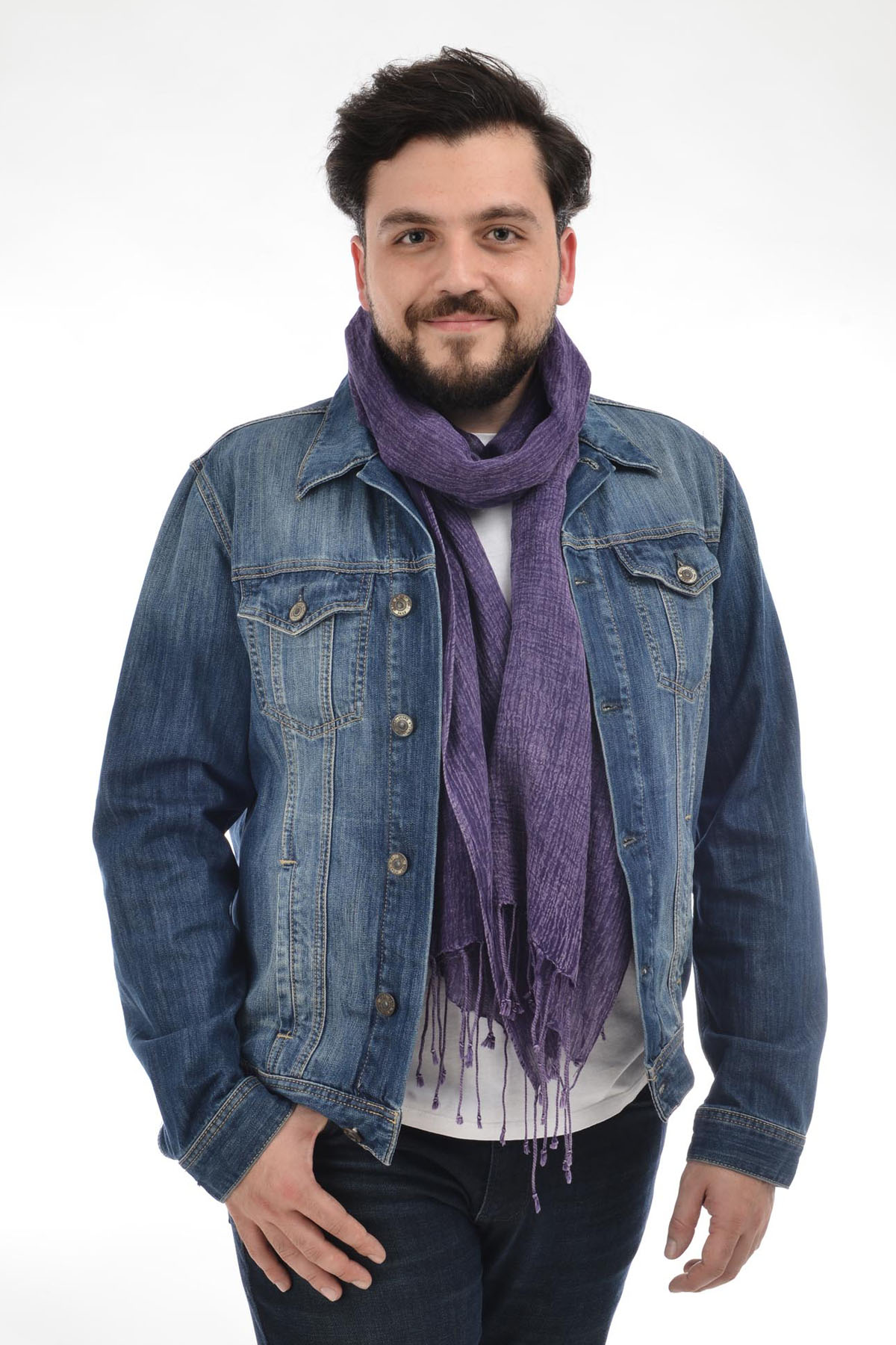 Denim Nefti Yeşil Erkek Fular - 544.55 TL + KDV